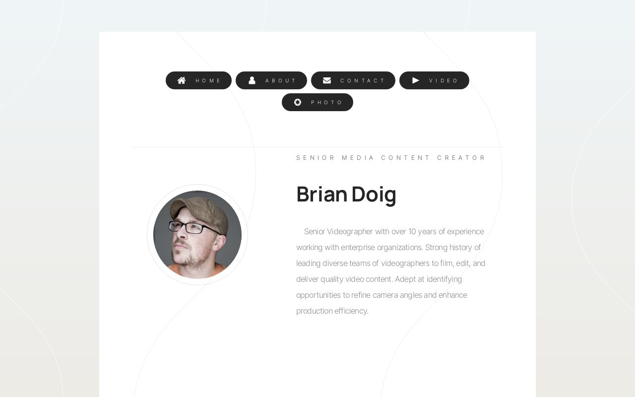 Brian Doig • Show Reel • Hire Me